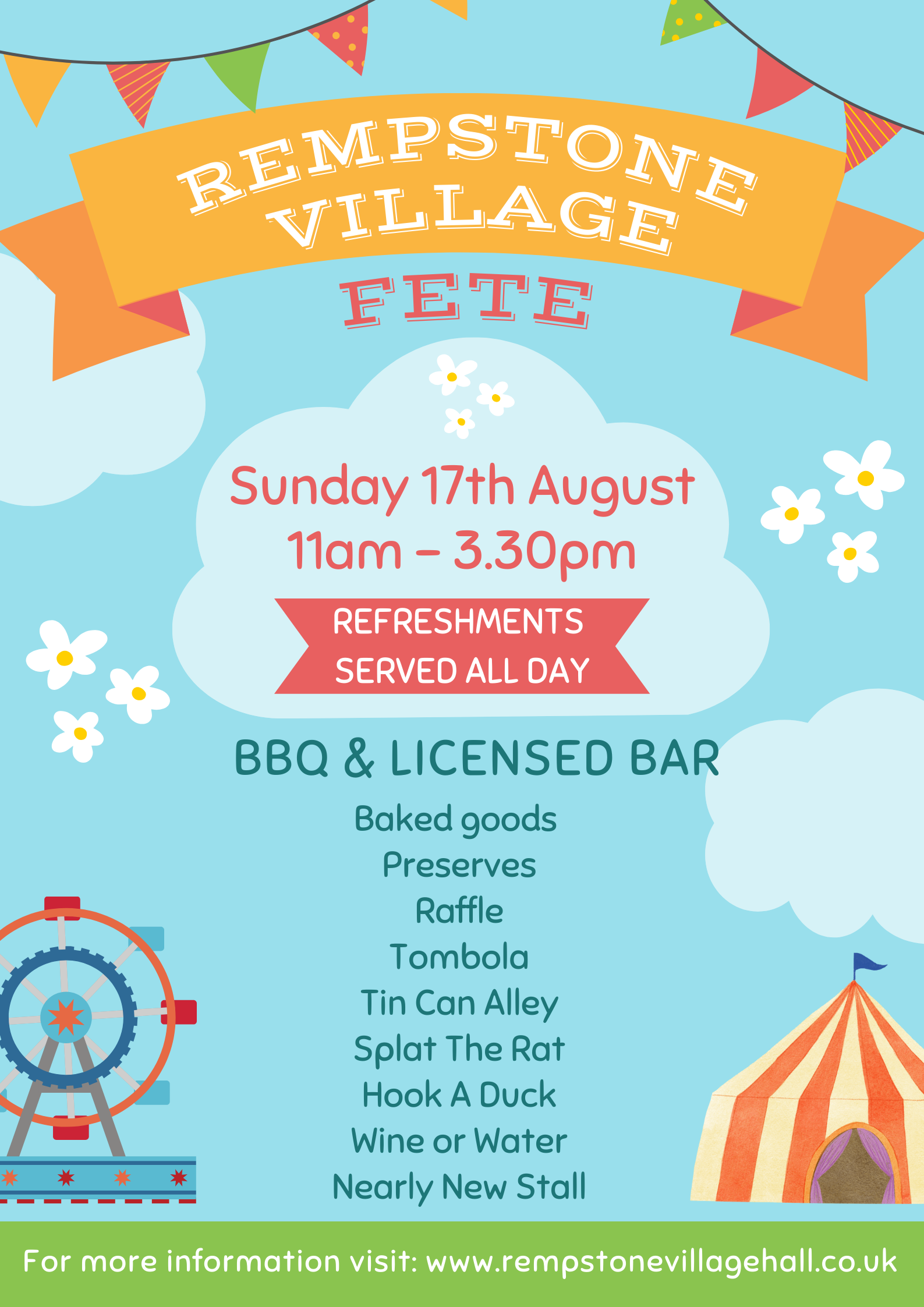 Rempstone Village Fete! 17th August 2025 - Rempstone Village Hall